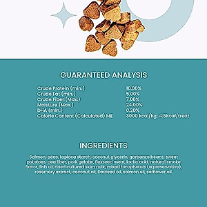 I AND LOVE AND YOU Super Smarty Hearties - Salmon - Grain Free, DHA for Brain and Eye Support, Training Treat, Filler Free, 5oz (Pack of 2)