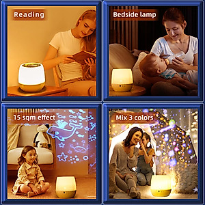 Star Night Lights for Kids, Remote Control Star Projector, with LED Timer, 360 Degree Rotating Planet Night Lighting Lamps Sky Galaxy Constellation Projection for Baby Bedrooms (Remote Flim-7 Set)