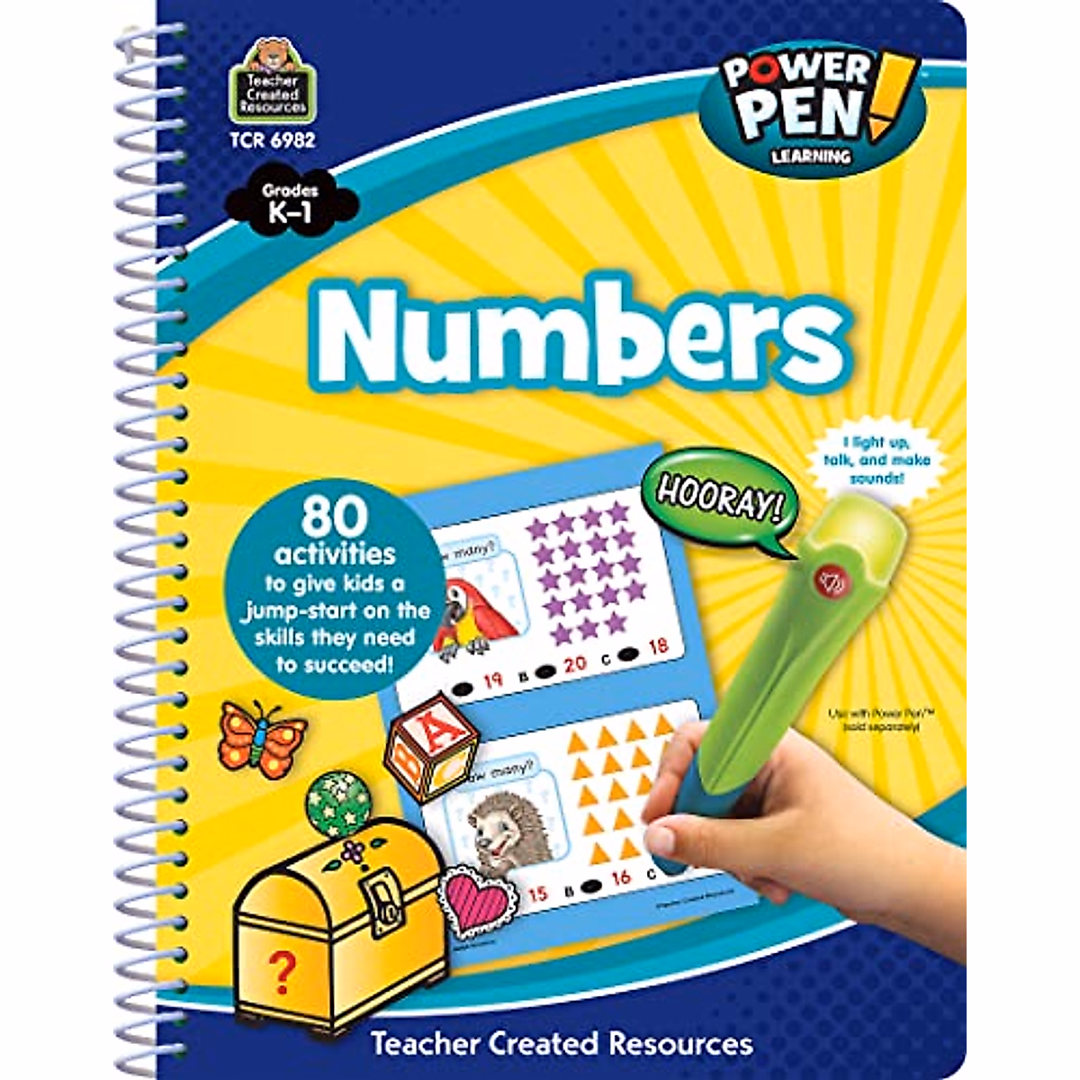 Teacher Created Resources Power Pen Learning Book, Numbers Grade K-1 (TCR6982)