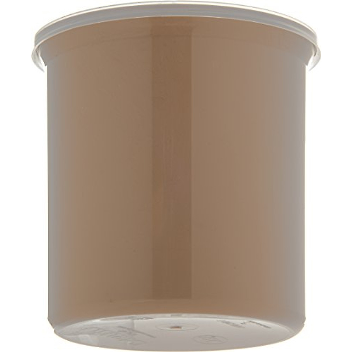 Carlisle FoodService Products Round Storage Container with Lid, 1.2 Quart Crock, Beige
