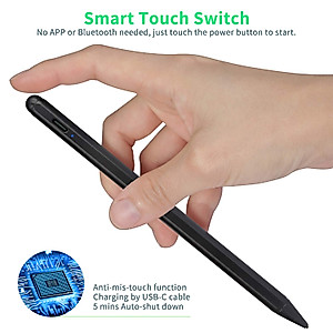 Active Stylus for Lenovo Yoga 7i/9i 2-in-1 Pen, Electronic Digital Pencil Compatible with Lenovo Yoga 7i/9i Stylus Pens,Good for Sketching and Note-Taking Pens with Type-C Rechargeable, Black