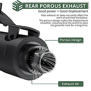 EYPINS Air Straight Die Grinder,1/4" Pneumatic Angle Die Grinder,25000 RPM,Heavy Duty Compressed Sander Polisher for Contour Grinding, Cutting, Polishing, Weld Repair,Deburring