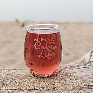 Log Cabin Decor Glasses - Cabin Gift Ideas - Retirement Gifts for Men - Set of Two Glasses