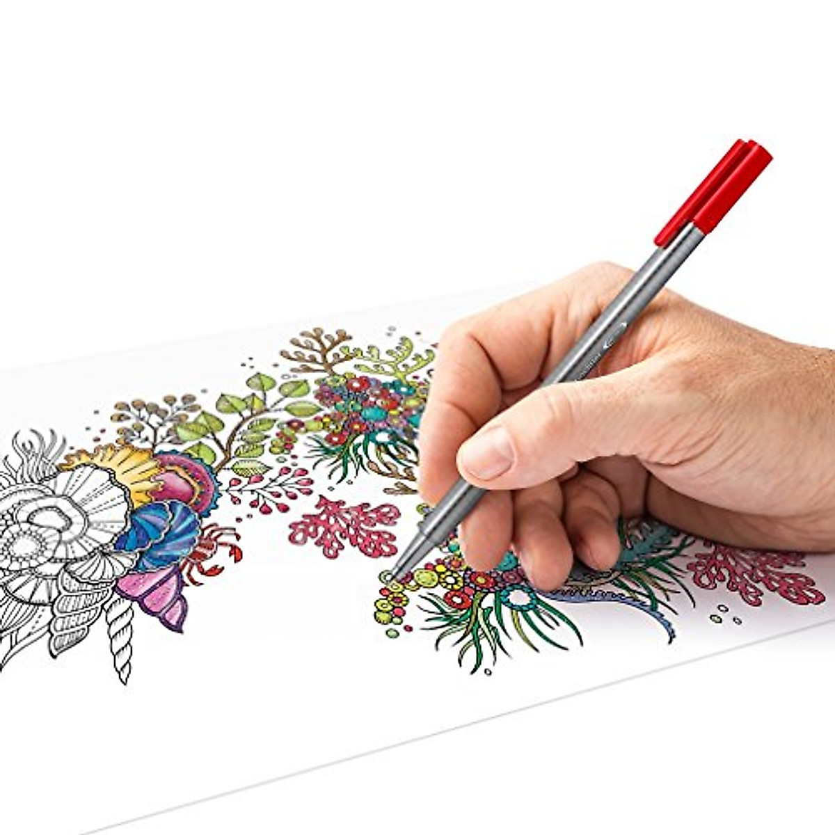 STAEDTLER Triplus Fineliner 334-3 Tips - Blue (Pack of 10)