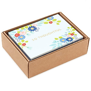 Hallmark Thank You Cards Assortment, Folk Art Flowers (36 Thank You Notes with Envelopes)