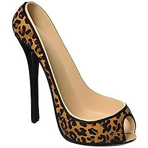 Wild Eye Designs High Heel Bottle Holder, Leopard