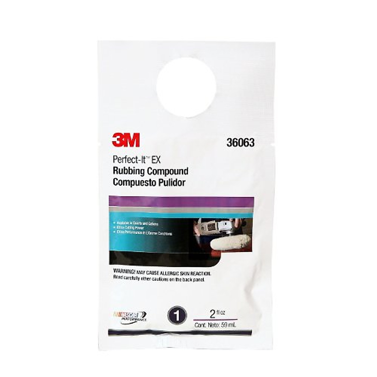 3M 36063 Perfect-It EX Rubbing Compound - 2 oz. Packet