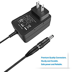 18V 1A Power Supply Adapter100V-240V AC to DC 18 Volt 1Amp Wall Charger 5.5x2.1mm DC Plug Center Positive for DC Fan Humidifier Bluetooth Speaker Sound bar Subwoofer