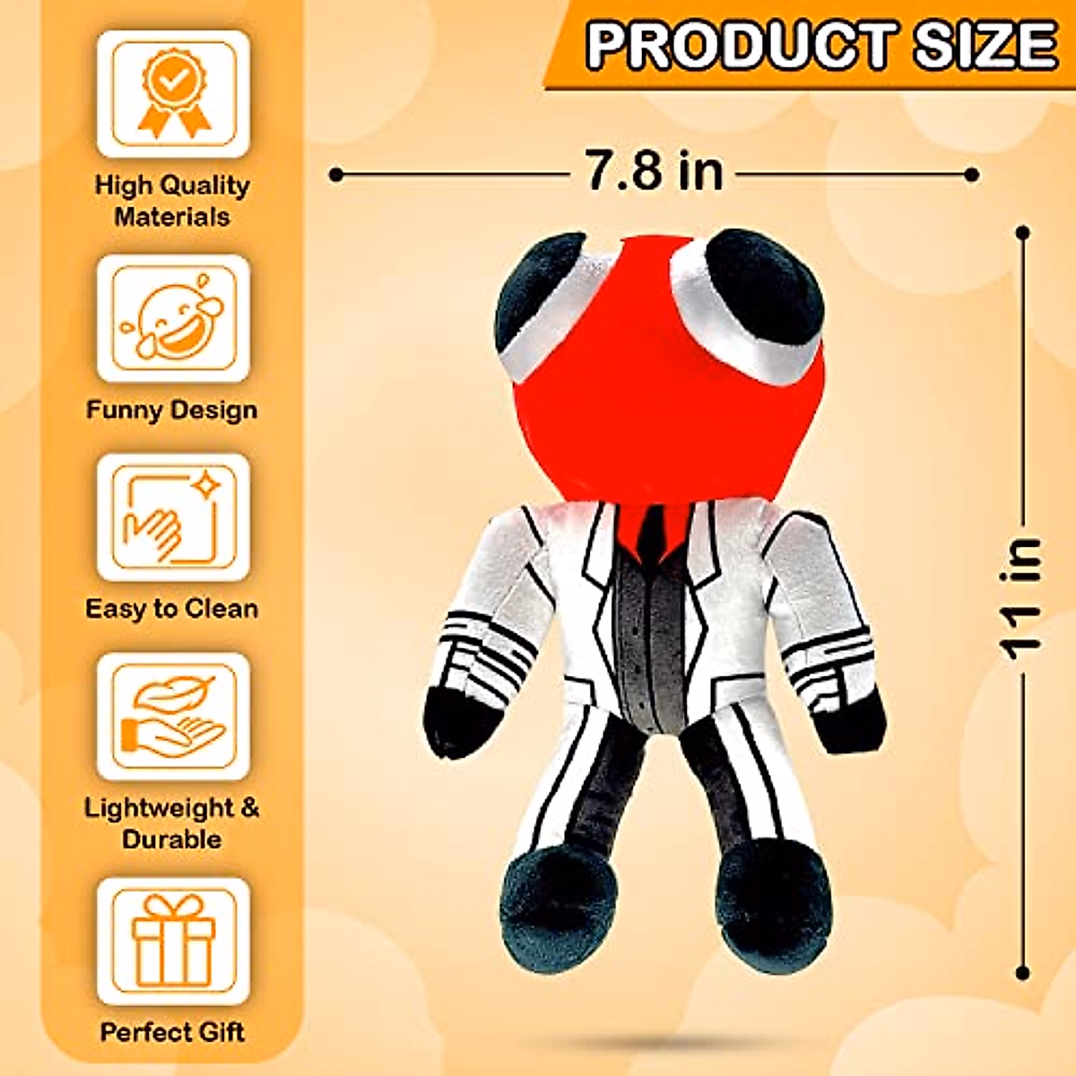 TwCare Rainbow Red Plush Toy for Kids Adults, Playing with Friends Family, Soft Stuffed Animal Plushie Toys, Plushies Birthday Thanksgiving Christmas Festival Night Party Favor Supplies Game Fans