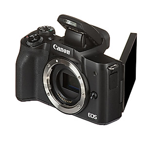 Canon EOS M50 Mark II Mirrorless Digital Camera Body Only (No Lens) + 64GB Memory + Case+ Steady Grip Pod + Tripod+ Software Pack + More (28pc Bundle) (Renewed)