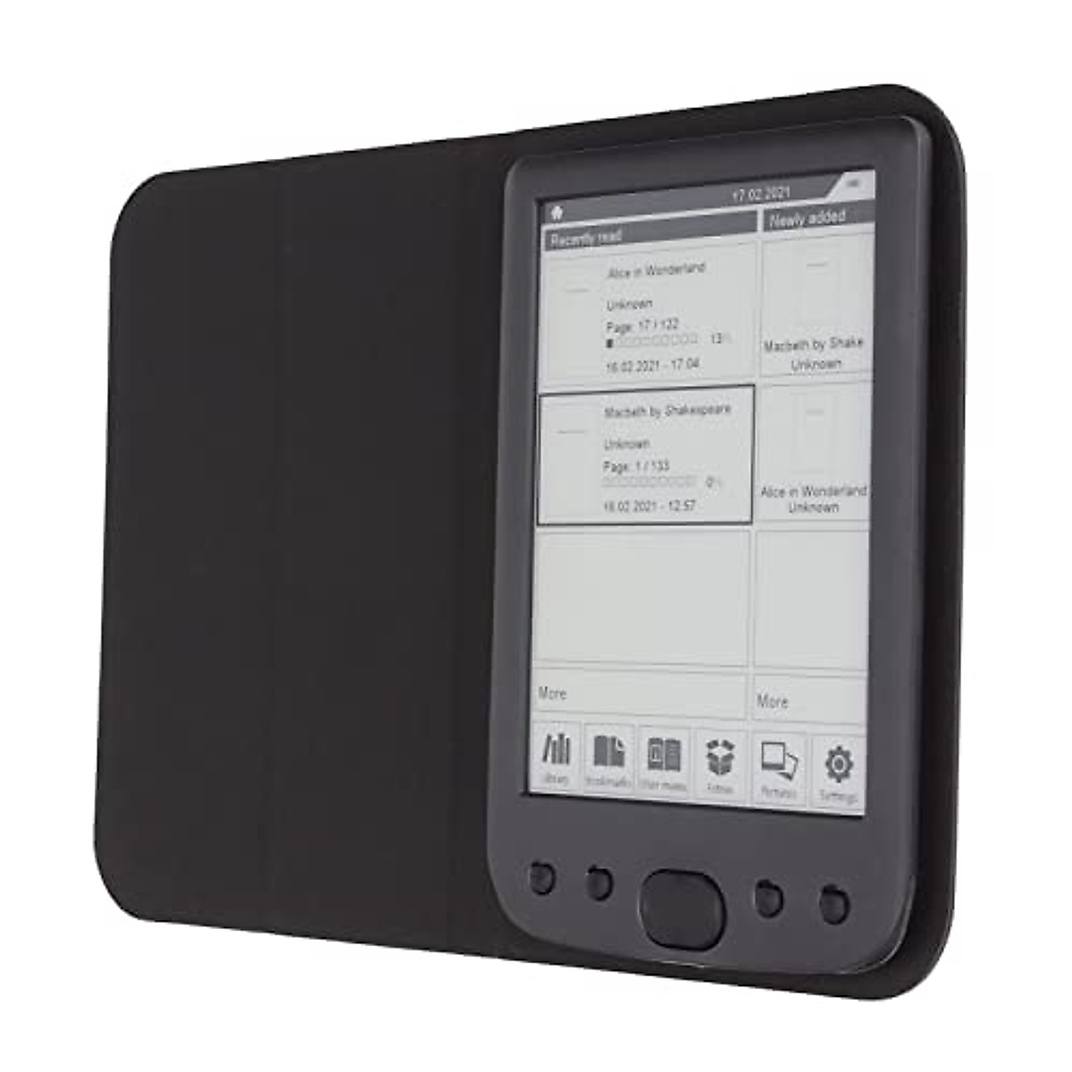 GOWENIC Ereader, 6In 800X600 Reading Tablet Hd Ink Screen E Reader 8Gb 512Mb Abs Ebook Reader with Protective Case Film for Reading, Support 32Gb Tf Card Expansion