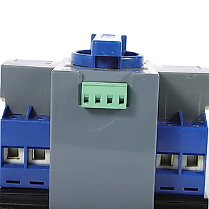 110V Dual Power Automatic Transfer Switch 2P 63A Dual Power Generator Changeover Switch 50HZ/60HZ Blue