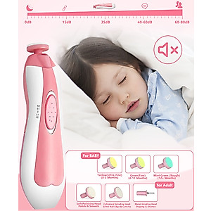 30 in 1 Baby Healthcare and Grooming Kit, Portable Baby Electric Nail Trimmer Set, Newborn Nursery Care Kit Baby Essentials with Baby Healthcare kit, Medicine Dispenser, Haircut Tools, etc (Pink)