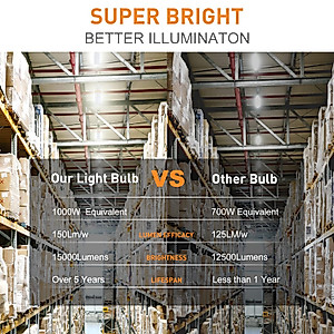 1000W Equivalent Led Corn Light Bulbs,100W Led Corn Bulb 15000 Lumen, 5000k Daylight White lamp, E26/E39 Medium Mogul Base, Large Area Lights for Outdoor Indoor Garage Warehouse High Bay Lighting