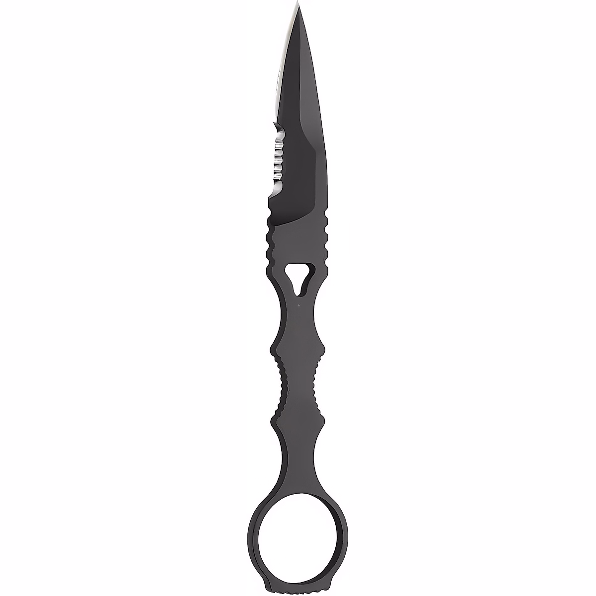 Portable Knife 6.7 Inch 440C Fixed Blade Outdoor Camping Portable Straight Knife With Kydex Sheath The Knife Comes In Black And White (Black)