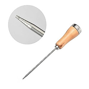 2pcs Remove ice from Refrigerator Round ice Scraper Bartender ice Remover ice Pick Stainless Steel Shovel deicing Scoops defrost Shovel deicer ice ax Tool monodent ice Cubes Bamboo