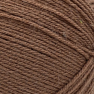 Lion Brand Yarn Pound of Love, Value Yarn, Large Yarn for Knitting and Crocheting, Craft Yarn, Mocha