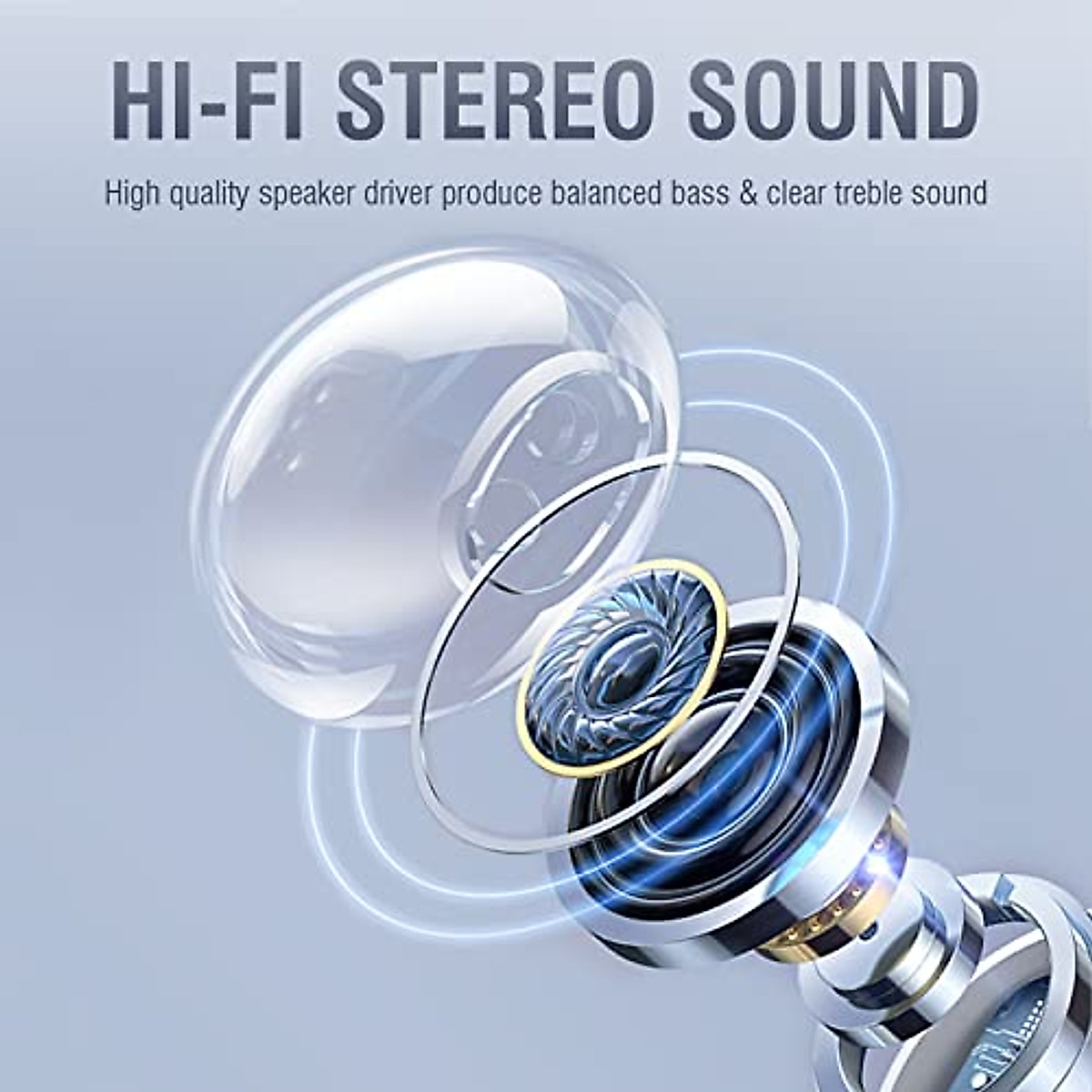 CelsusSound Bone Conduction Headphones with Noise-Canceling MIC, Bluetooth Waterproof Sport Headphone, Open Ear Stereo Headphones up to 10H of Music and Calls, Wireless Headset for Running and Workout