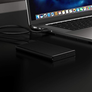 Sabrent Ultra Slim USB 2.0 to 2.5-Inch SATA External Aluminum Hard Drive Enclosure [Black] (EC-UK25)