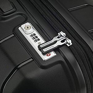 Samsonite Freeform Hardside Expandable with Double Spinner Wheels, Checked-Large 28-Inch, Black