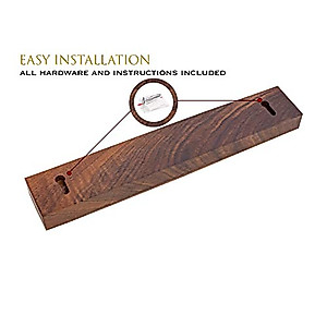 Walnut Magnetic Knife Holder, 16 Inch, Wooden Knife Magnetic Strip For Wall, Cooking Utensil Key Organizer Tool Wall, Neodymium Magnet