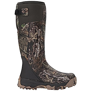 LaCrosse Alphaburly Pro 18" Hunting Boots for Men Featuring Waterproof Rubber, Adjustable Gusset, and EVA Footbed, Mossy Oak Break-Up Country - 9 M