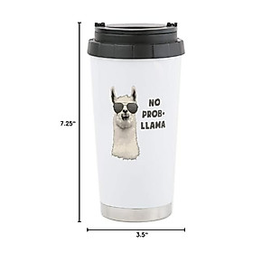 CafePress No Problem Llama Travel Mug 20 oz. Insulated Stainless Steel Coffee Tumbler