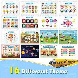 Montessori Busy Book Toddler Toys - Autism Sensory Toys,Newest 21 Themes Preschool Learning Activities Book,Early Educational Quiet Binder Books for Girls Boys Toddlers