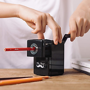 Mr. Pen- Manual Pencil Sharpener, Pencil Sharpener, Desk Pencil Sharpener, Pencil Sharpener for Colored Pencils, Pencil Sharpener Manual, Pencil Sharpener for Kids, Pencil Sharpener Handheld.