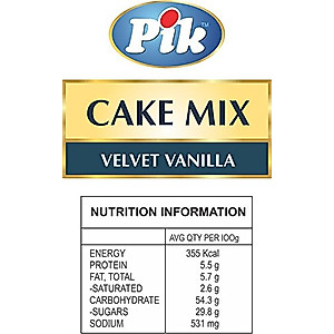 Pik Cake Mix - Velvet Vanilla 350g