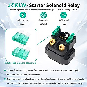 JCKLW Starter Solenoid Relay for Yamaha ATV YFM 350 400 450 660 Raptor Grizzly Kodiak Wolverine Big Bear Bruin Rhino XVS650 V-Star XV1600 XV1700 Road Star 2003 2004 2005 2006 2007 2008