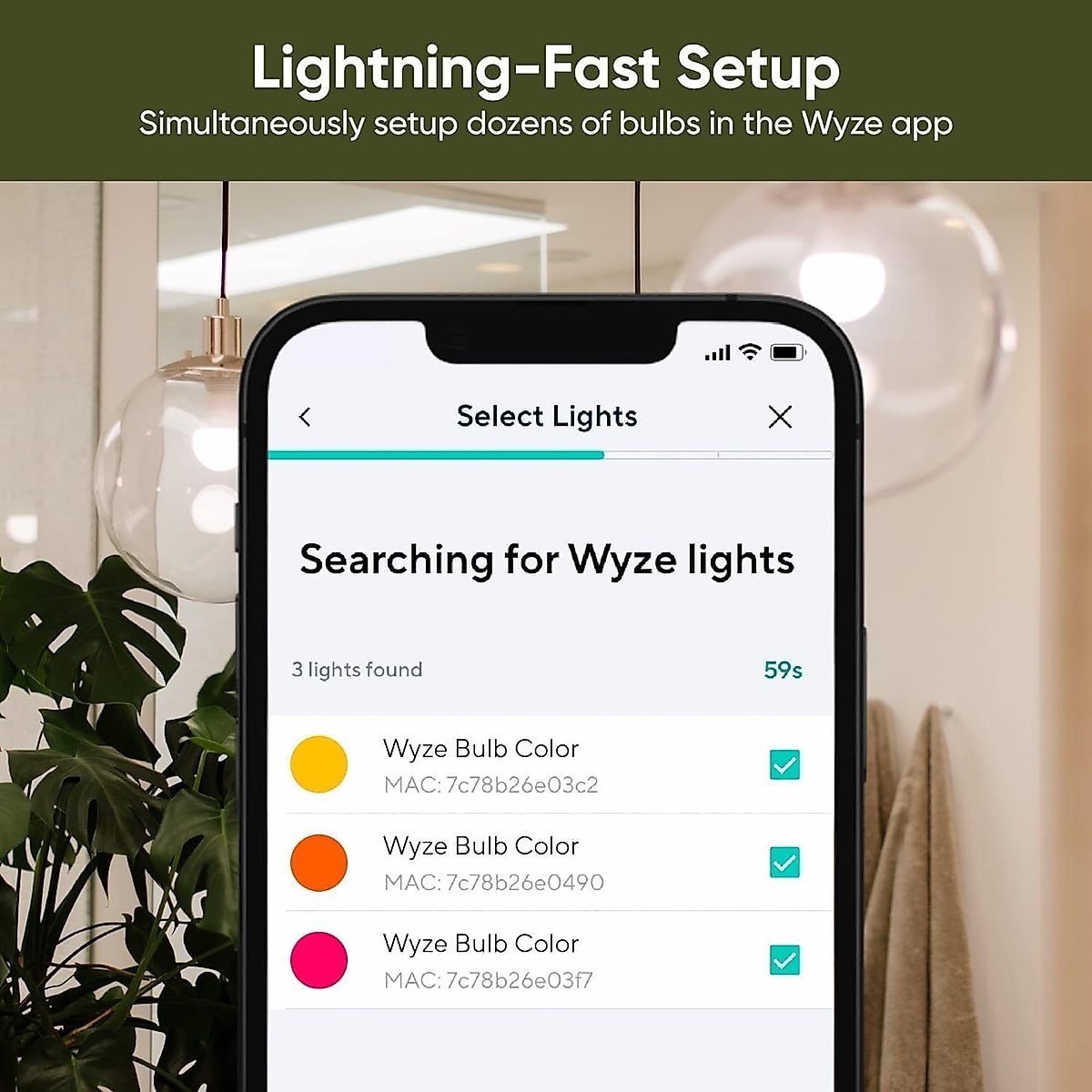 Wyze Lifestyle Bulb Color, 1100LM Wi-Fi A19 Smart Bulb, 16 Million Colors & Tunable White, Works with Alexa and Google Assistant, 75W Equivalent, Dimmable, Timer, CRI>90, E26, No Hub Required, 2-Pack
