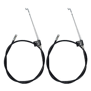 Biaungdo 2 Pcs Sofa Recliner Cables, Universal Recliner Part Release Cable Replacement Part Metal Sofa Couch Recliner Pull Handle Hook Exposed Cable (Black, 38.2in Total Length)