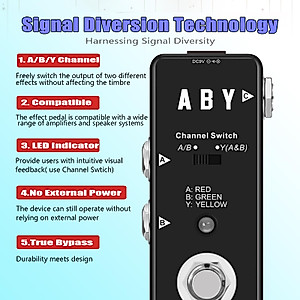 Rowin Vintage ABY Line Guitar Effect Pedal LEF-330