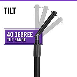 On-Stage DS8200 Adjustable Desktop Microphone Stand with Rocker Lug