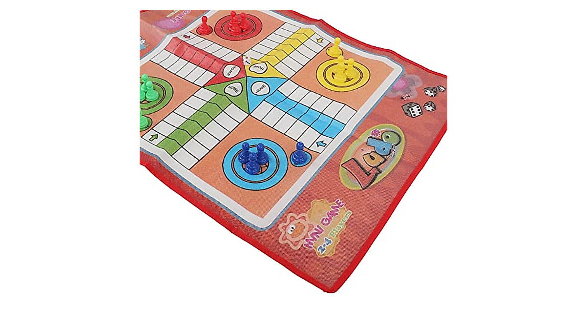 Tissting Wooden Checkerboard Flying Ludo Chess Set, 2.4x1.8in Non Woven ...