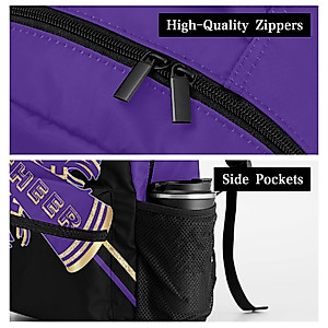 BigBigift Personalized Cheer Blue Black Cheerleaders Multifuction Backpack with Name Text for Women Men Gift, 12.2(L)x5.9(W)x16.5(H)inch