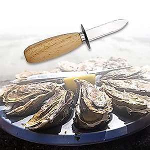 figatia Seafood Tools Seafood Opener Shellfish Cutter Clam Cutter Shucker for Party Supply, Style A