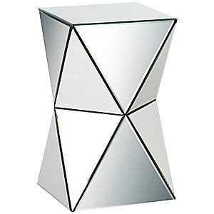Christopher Knight Home Aami Mirrored Side Table, Clear / Mirror