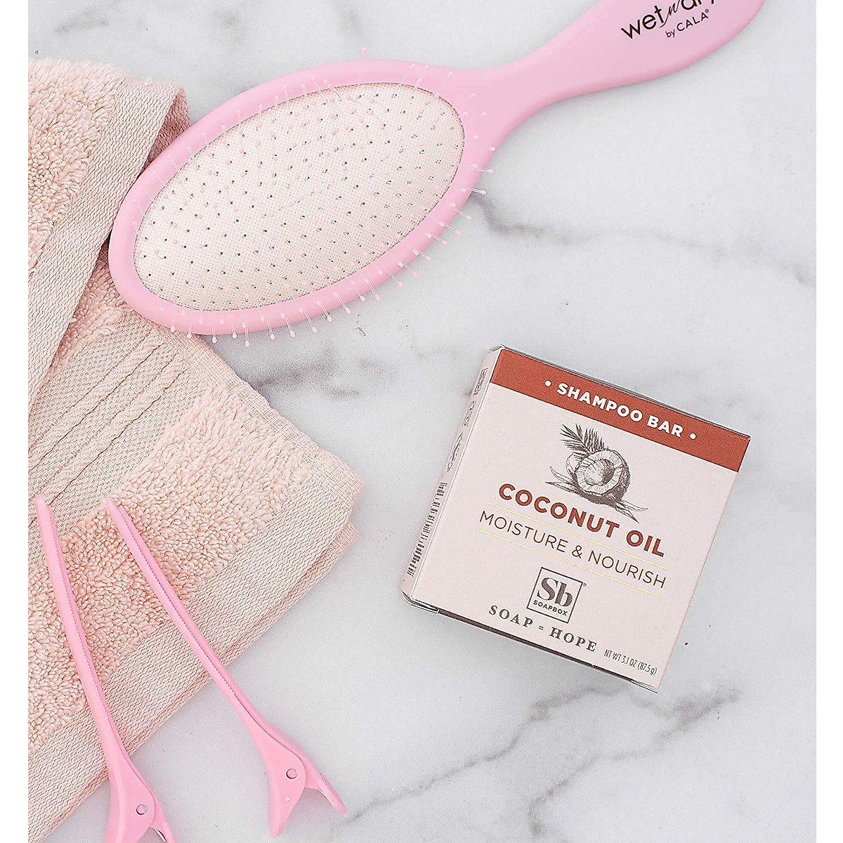 Soapbox Coconut Oil Shampoo Bar, Natural, Eco Friendly, Moisturizing Bar Shampoo for Dry Hair, Color Safe, Sulfate, Paraben, Silicone Free, Cruelty Free, and Vegan, 3.1oz (Pack of 1)