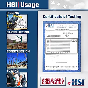 Two Ply 5" x 16' Endless Nylon Type 5 Sling | EN2-805 | | 24,500 Lb. Vertical Capacity | Hanes Supply (HSI) Heavy Duty Rigging Equipment for Lifting and Towing