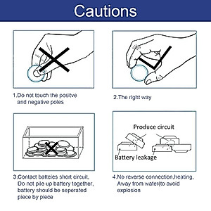 PKCELL AG3 1.5V Battery LR41 392 384 192 Button Alkaline Cell for Digital Thermometer- 5Count