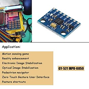 Ximimark 5Pcs GY-521 MPU-6050 Module 3 Axis Accelerometer 6 DOF Gyroscope Sensor Module 16 Bit AD Converter Data Output IIC 3-5v For Arduino
