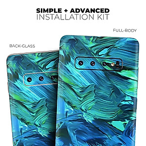 DesignSkinz Blurred Abstract Flow V40 Protective Vinyl Decal Wrap Skin Cover Compatible with The Samsung Galaxy S20 (Screen Trim & Back Glass Skin)
