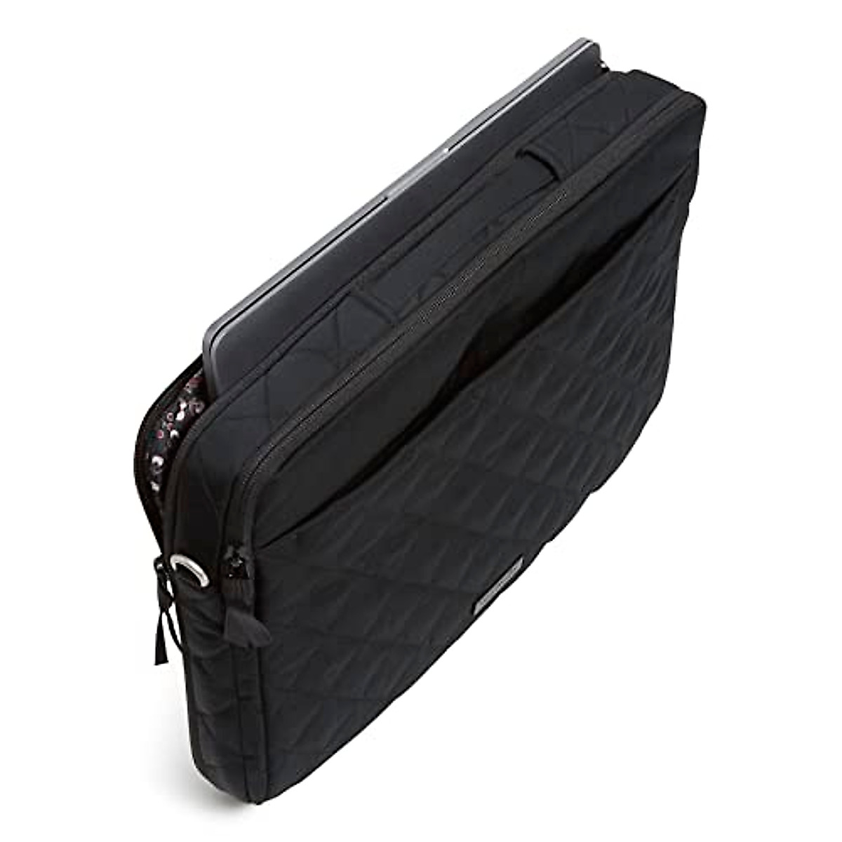 Vera Bradley Women's Performance Twill Laptop Crossbody Workstation, Black, One Size