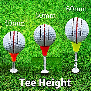 BIRDIE79 Upgraded Premium Big Head(Silicone)Golf Tees 3-1/4 - Height Adjustable - Easy Tee Up - Tee Off with Greater Consistency - Excellent Durability - Golf Tee Hanger - 1Pack(12ea Tees+2ea Figures)