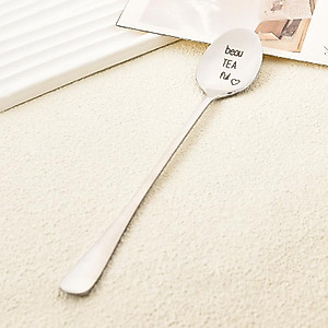 Tea Lover Gifts for Women Girls Tea Spoons for Tea Drinker Gifts for Women Christmas Gifts for Mom Grandma Gifts Birthday Gifts for Girlfriend Wife Teaspoons Gifts for Her