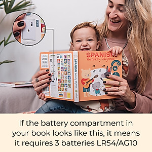 Cali's Books Battery Kit for Interactive Musical Books. Battery Kit with 9 AG10-LR54 Batteries and Small Screwdriver for Sound Books