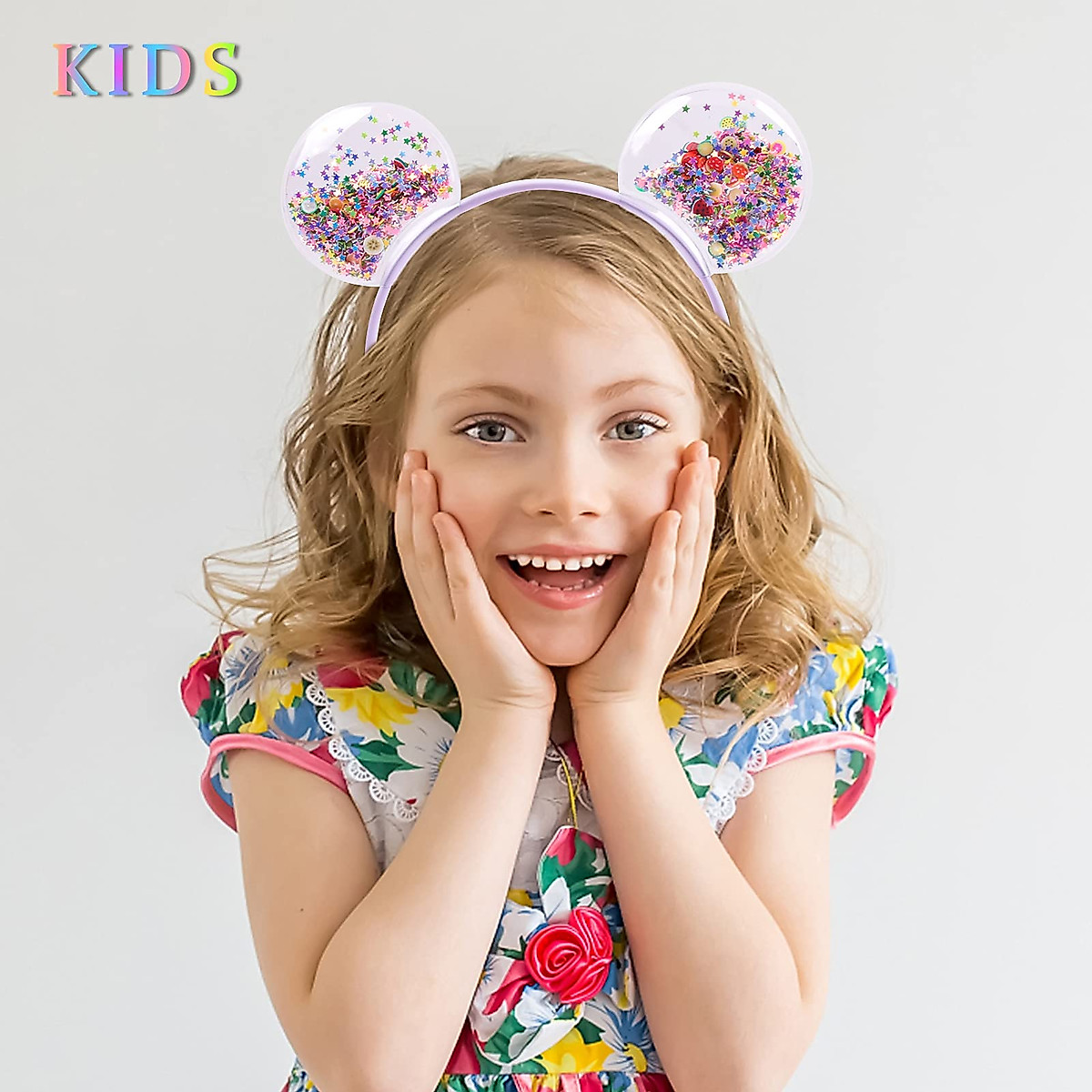 ZIRICHER Cat Ears Headband,Bear Headbands Random Delivery, Transparent Quicksand Cat Ear Headbands Cute Hair Hoop Headbands For Girls Party Hair Accessories for Gift