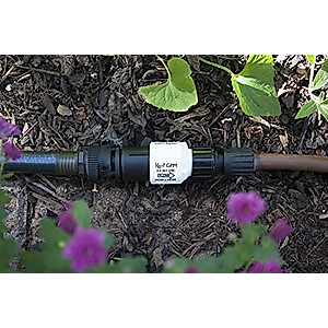 Habitech Drip Irrigation Faucet Adapter Kit: Connect 1/2" Tubing to Faucet or Hose, Backflow Preventer, Filter, Pressure Regulator - No Assembly Required